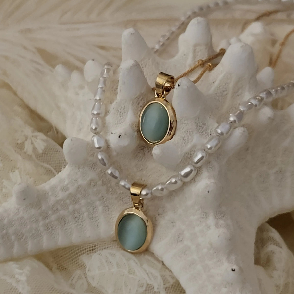 Thelma Opal Necklace Box 24 Inches